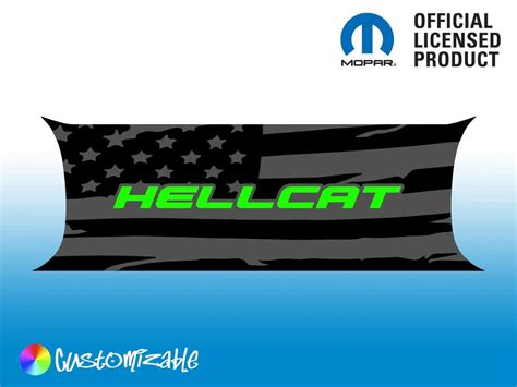 Challenger Taillight Divider Decal Hellcat Text Apex Auto Styling