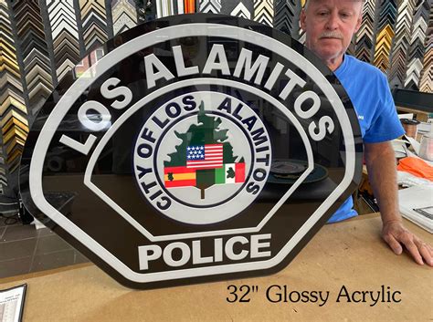 Law Enforcement Shadowboxes And Facility Presentations From Badge Frame