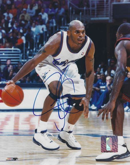 Autographed Jerry Stackhouse 8x10 Washington Wizards Photo Main Line