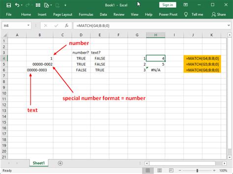 How To Match Numbers Formatted As Text In Excel