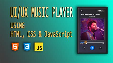 UI UX Music Player Part I Music Player Using HTML CSS JavaScript YouTube