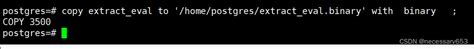 在postgresql数据库中copy指令的应用 pgsql copy csdn博客