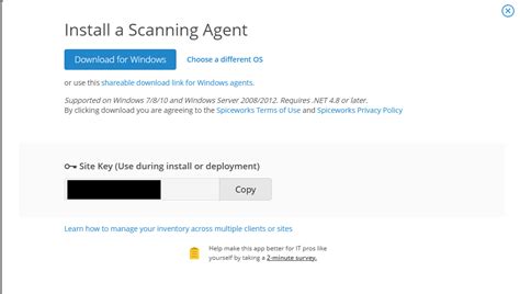 Spiceworks Ip Scan Agent Fails To Start Scan Loops To Download Page After Installation