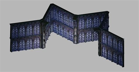 Artstation Hexagram Wall 01 Game Assets