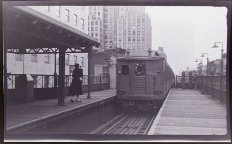 Original 1950s 3rd Ave El Subway E42nd St New York City Nyc 616 Photo Negative 3177674004