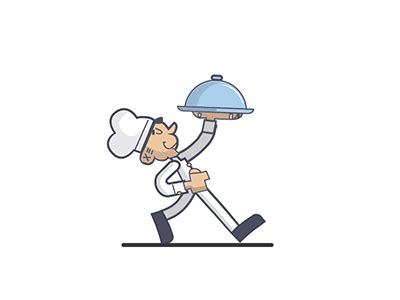 Chef Walks Animated  Behance