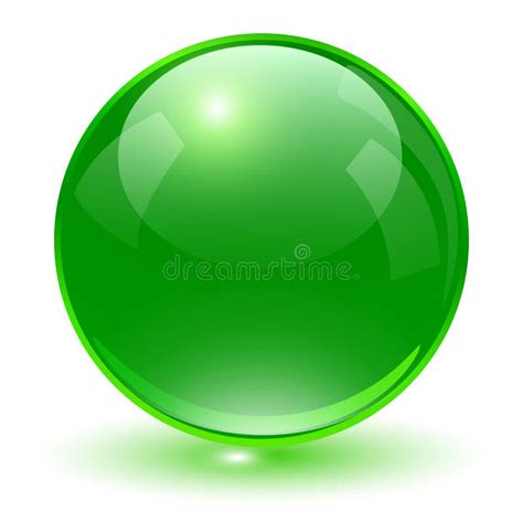 Glass Sphere Green Stock Vector Illustration Of Sphere 124044237