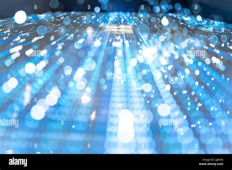 a motion blurred flash light of data and information transfer concept