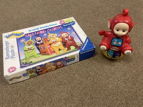 Vtech Teletubbies Wobble Rock And Roll Po Interactive Toy And Teletubbies Jigsaw Vgc £1149