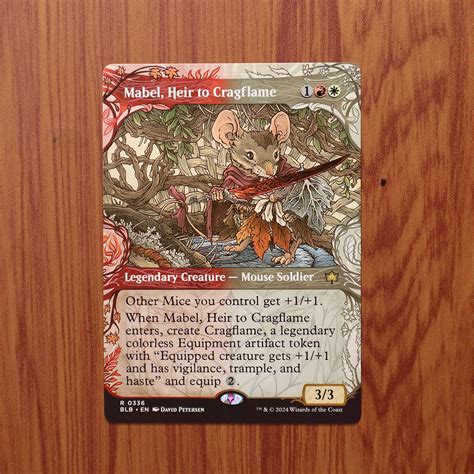 Mabel Heir To Cragflame 336 Bloomburrow Blb Hologram Magic The