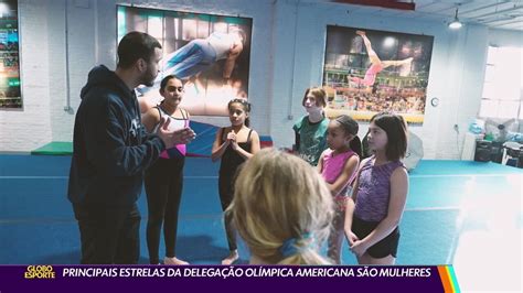 Vídeo Principais Estrelas Da Delegação Olímpica Americana São Mulheres