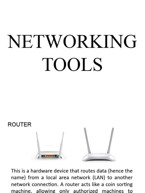 A Networking Tools And Cable Building Pdf Computer Network Electrical Connector