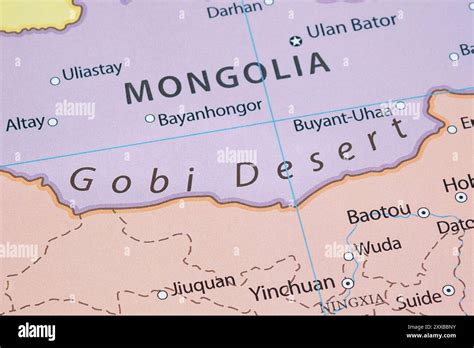 Macro Photo Of Gobi Desert Region Inside Mongolia And Near To China