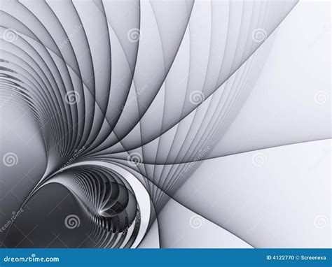 Abstract Monochrome Curves Background Design Flowing And Transforming Shapes Royalty Free