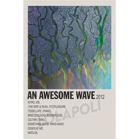 Jual Poster Cover Album An Awesome Wave Alt J Shopee Indonesia