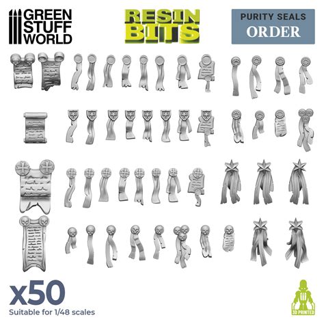3d Printed Set Purity Seals 40k Order 1 48 Gsw