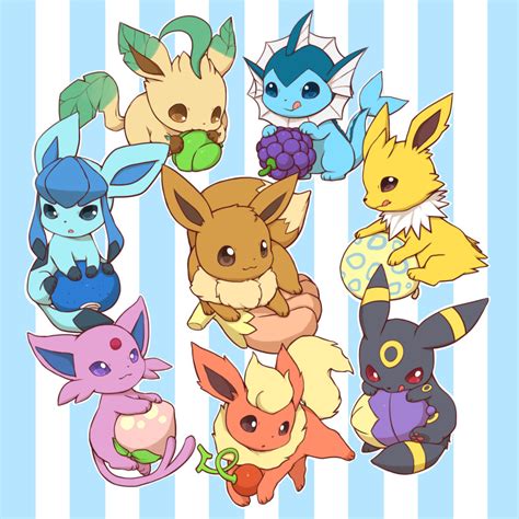 Huiro Eevee Espeon Flareon Glaceon Jolteon Leafeon Umbreon