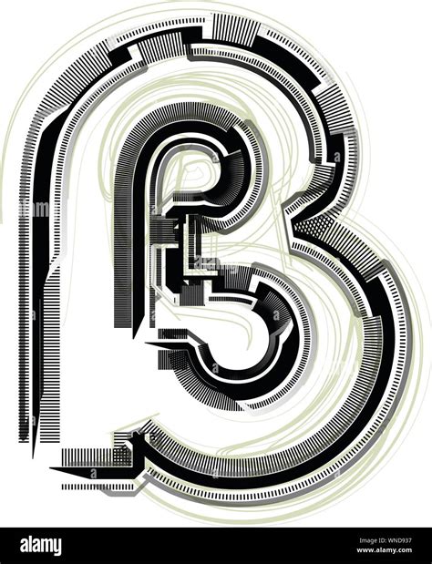 Technological Font Symbol Stock Vector Image Art Alamy