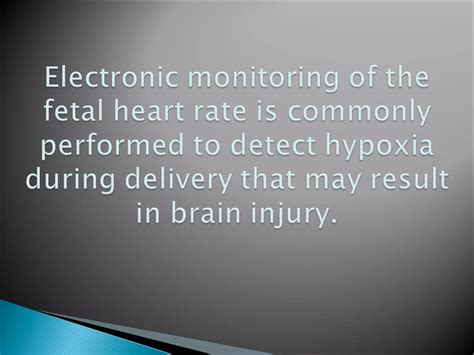 St Segment Analysis Stan For Intrapartum Electronic Fetal Monitoring Ppt