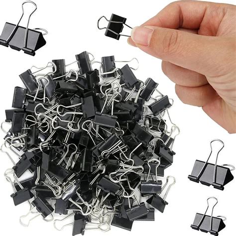 5 30pcs Binder Clips Metal Fold Back Clips Small Paper Clip Clamp 15 19