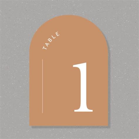 Wedding Table Numbers Melbourne Polka Dot Paper