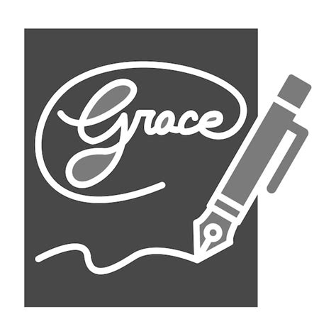 Premium Vector Caligraphy Icon