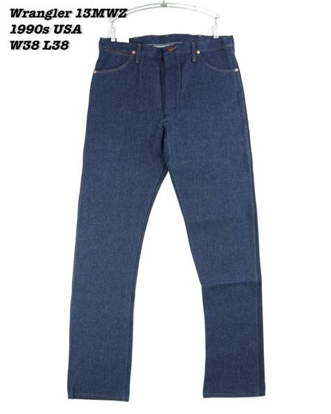 Yahooオークション Wrangler 13mwz Indigo Denim Pants Usa 1990s W