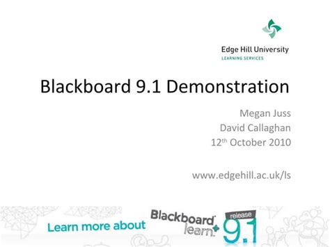 blackboard 9 1 introduction ppt