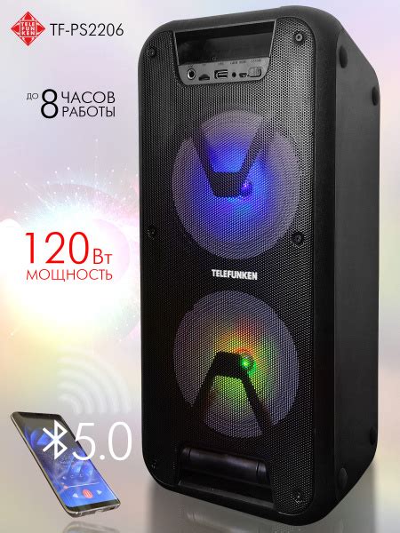 Акустическая система Telefunken Акустическая система TF-PS2206, черный ...