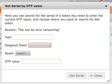 Get Serial By OTP LinOTP Documentation Get Serial By OTP LinOTP Documentation