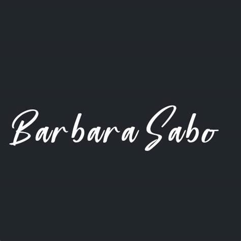 Barbara Sabo Author