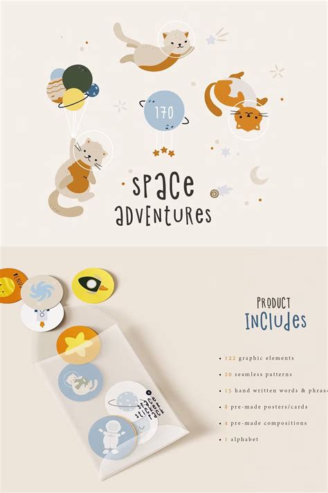Space Adventures Graphic Collection Hecavi Illustrations