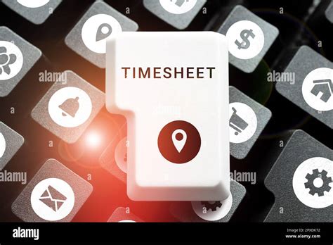 Conceptual Display Timesheet Business Concept Graphical Representation Of Period Time On Which