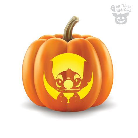 Stitch Pumpkin Stencil Allthingshallows