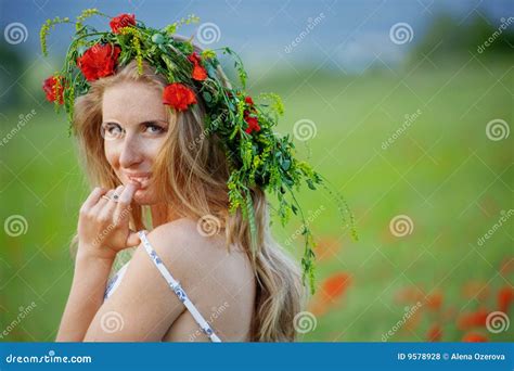 Flirting Nymph Stock Photo Image Of Healthy Human Nature