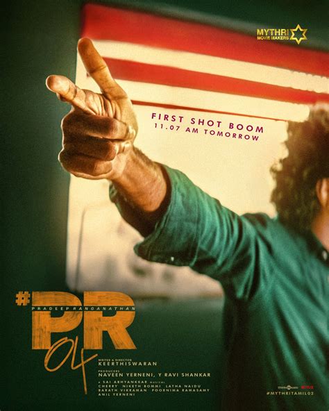 Pradeep Ranganathans Pr04 Gears Up For First Shot Reveal Tomorrow