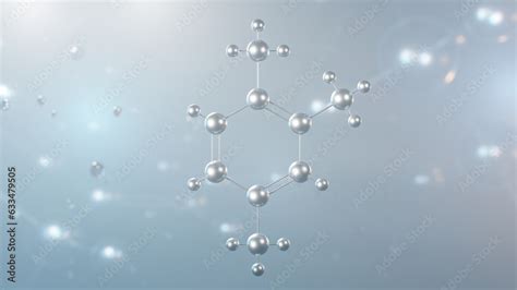 Pseudocumene Molecular Structure 3d Model Molecule Aromatic