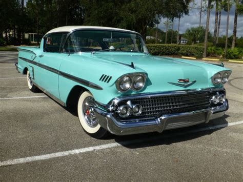 1958 Chevy Impala 348 Big Block V8 Tri Power For Sale