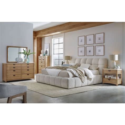 Parker House Sleep Escape Fluffy River Rock King Upholstered Bed