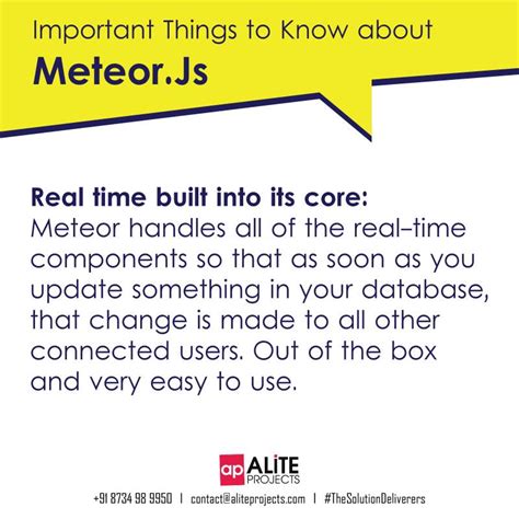 Alite Projects Meteorjs Is An Open Source Platform