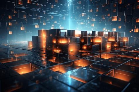 Premium Photo Binary Beauty Geometric Techscape