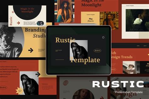 Rustic Powerpoint Template Design Template Place