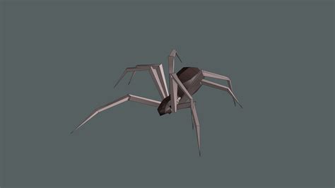 Low Poly Spider Walk Cycle Download Free 3d Model By Volkanongun