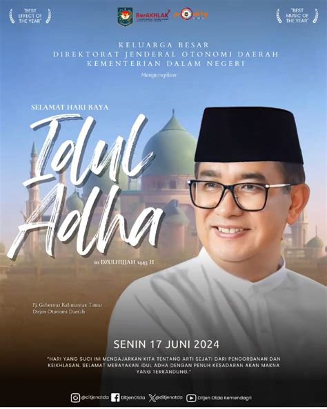 Pj Gubernur Kaltim Akmal Malik Sampaikan Salam Idul Adha Untuk Ranah Sumbar Mimbarsumbarid