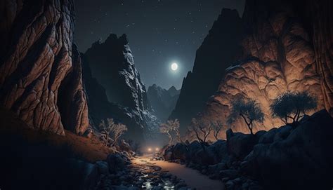 Premium Photo Game Landscape