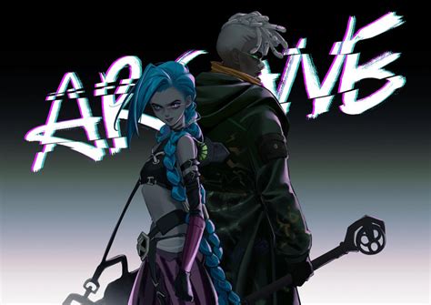 jinx arcane jinx ekko and firelight ekko league of legends and 1