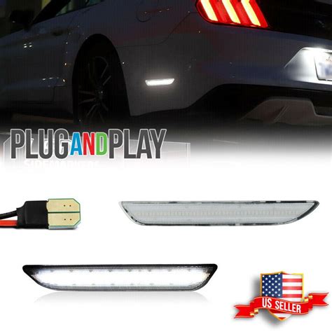 Gtinthebox Clear Led Side Marker Lights For 2015 2020 Ford Mustang 48