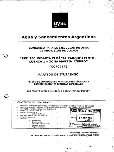 Aysa Cloacas Descargar Gratis Pdf Hormigón Diseño