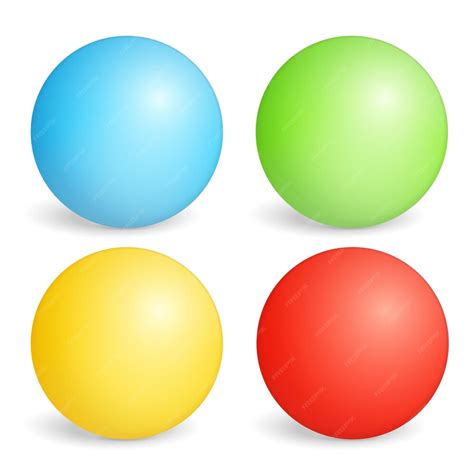 Premium Vector Colored Spheres