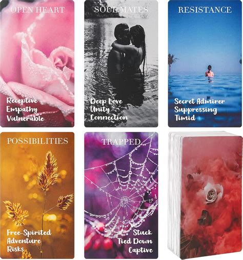 Fofeadm Oracle Cards 78 Pcs Love Oracle Cards Deck With